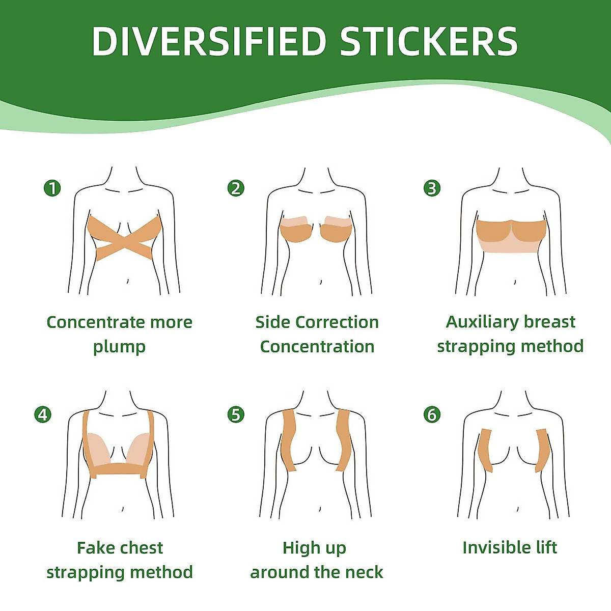 Boobtape,Breast Sling for A-E Cups, Breathable Breast Support Tape, Waterproof and Sweatproof Athletic Tape Body Tape,Medical Material Body Tape for Breast Push Up,Skin-Friendly (3 x197 in)