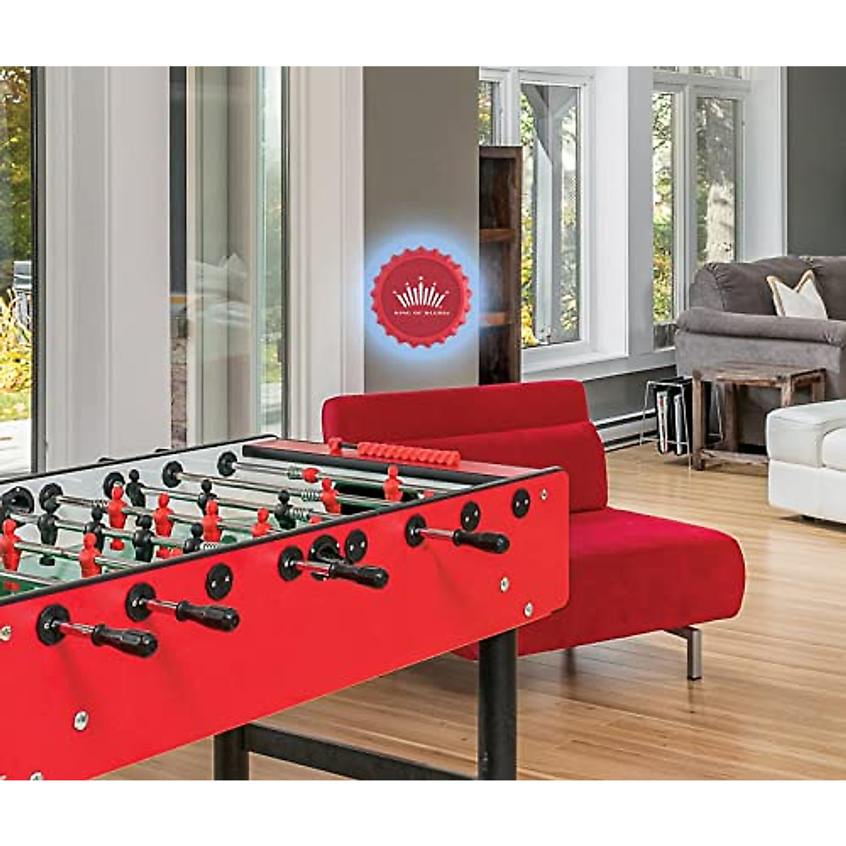 Budweiser Bluetooth Bottle Cap Speaker with Color Changing Lights - Wall Mounting Speaker - Kick Stand Speaker - FM Radio -