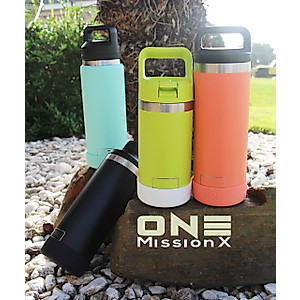 One MissionX Protective Silicone Boot for YETI 46oz 36oz 26oz 18/12oz, Owala 32oz 24oz Bottles & Yonder Water Bottles, Anti-Slip Bottom Sleeve Cover, BPA Free (Navy, Fits 26 oz)