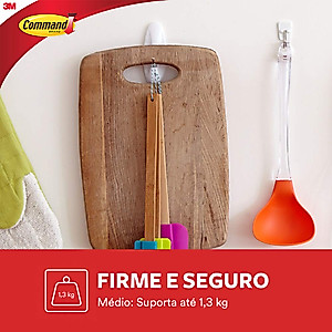 Command Medium Wire Hooks, White, 2-Hooks, 4-Strips, Organize Damage-Free