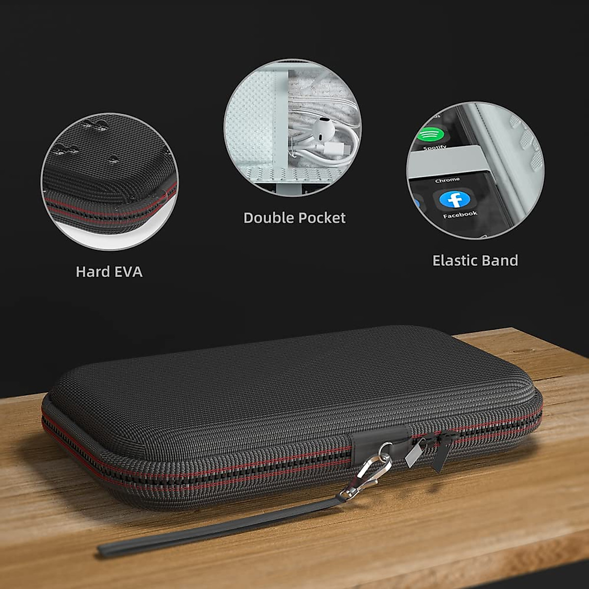 MP3 MP4 Player Case for Innioasis MP3 Player 4 inch Full Screen Touch G1 Music Player Fit for Earbuds, USB Cable, Memory Card