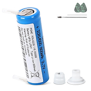 Electric Toothbrush Battery Replacement for Philips Sonicare HX6300 HX6500 HX6610 HX6700 HX6900 HX9300 Series with Waterproof Shaft Rubber Seal, Solder Wire and Disassemble Tools