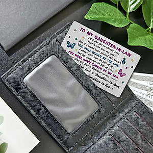 EE&YU Daughter in Law Christmas Card Gifts - Daughter in Law Birthday Card, Daughter in Law Gifts from Mother in Law, Daughter in Law Wedding Anniversary Card, Bride Present