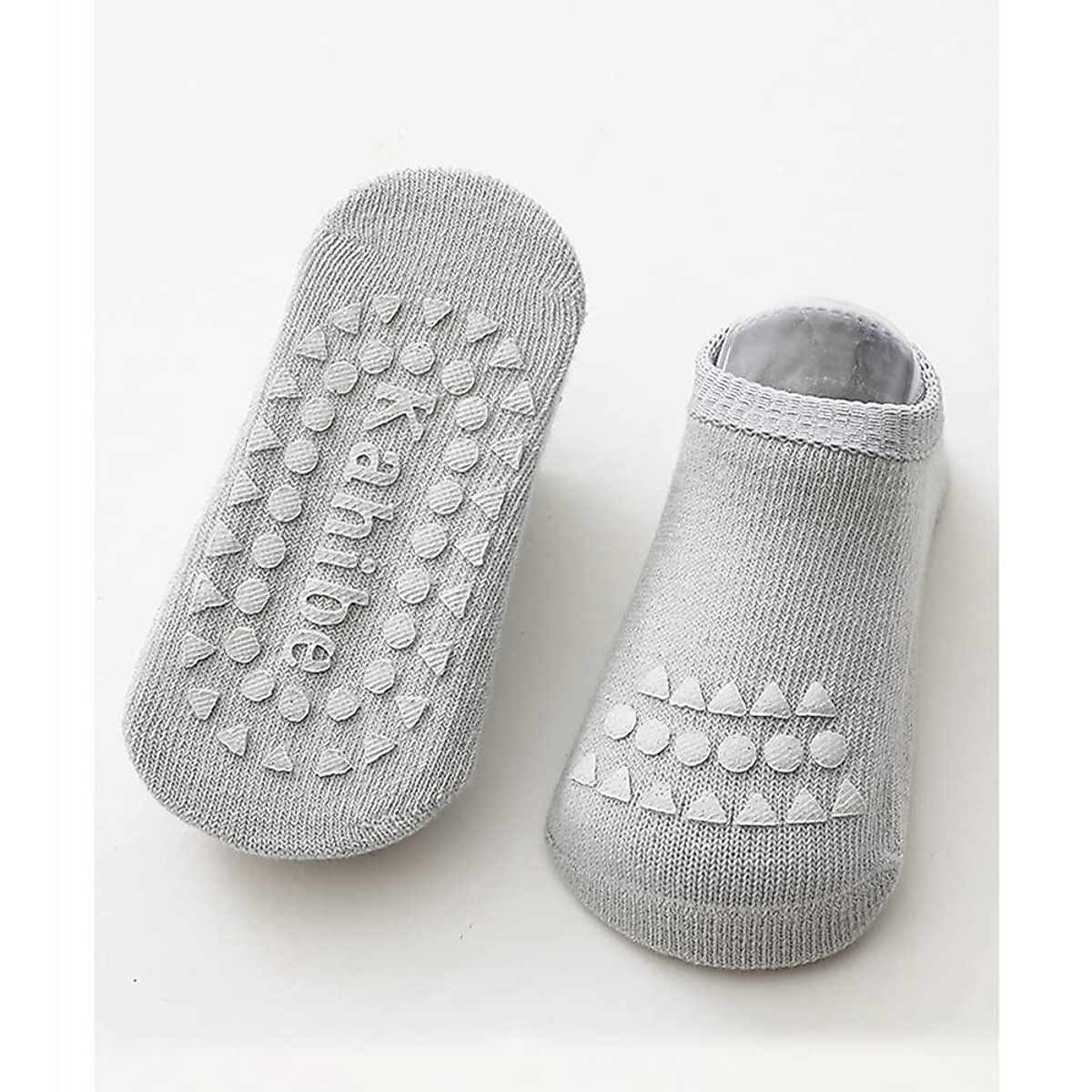 Unisex Toddler Non Slip Knee Pads and Socks Sets for Baby Boy Girls' Crawling Learn to Walk 6-15 Months