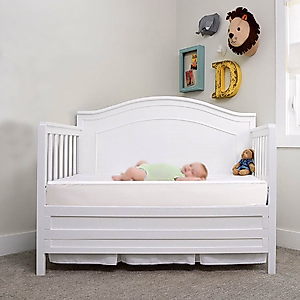 Mattress Solution, 3-Inch Waterproof Mini Crib Mattress, Breathable & Removable Cover, CertiPUR-US Certified, 24 x 38 x 3, White