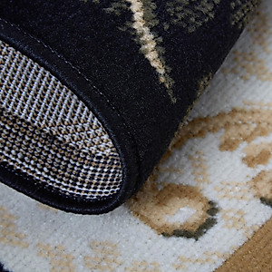 Home Dynamix Optimum Byron Area Rug, 7 ft 8 in x 10 ft 4 in, Black/Beige