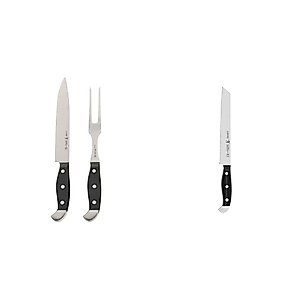 HENCKELS Statement Razor-Sharp Carving Set + Bread Knife, German Engineered Informed by 100+ Years of Mastery