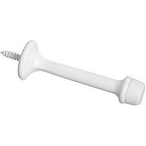 National Hardware N248-419 V236 Rigid Door Stops in White, 2 pack,3 Inch