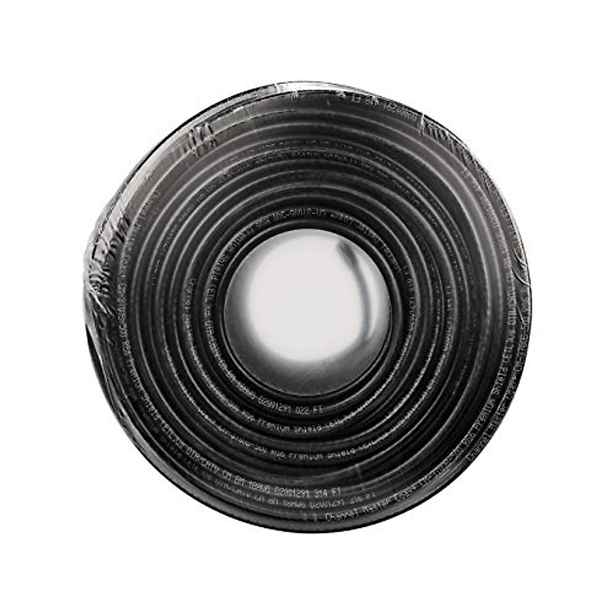 Channel Master Coax+ Coaxial Cable & Tool Bag System - 500 FT Premium-Grade RG6 Coaxial Cable, Enhanced Tri-Shield Construction Reduces RF Interference and TV Reception Issues, Indoor/Outdoor (Black)