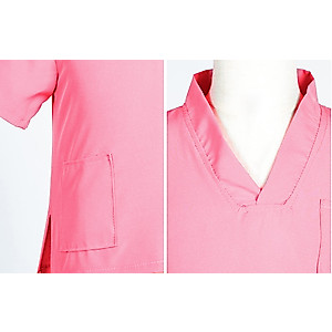 TOGROP Doctor costume for kids scrubs pants with accessories set toddler children cosplay 5T-6T pink