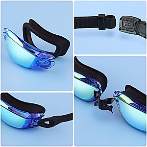 Elimoons Kids Swim Goggles for Child Teen Boys Age 6-15, Anti Fog No Leak-2PACK