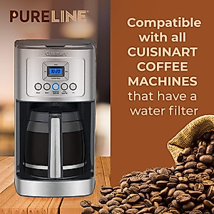 Cuisinart® Coffee Filter Replacement - 12 Pack Cuisinart® Coffee Maker Water Filter by Pureline - Charcoal Water Filter - for all Cuisinart Coffee Machines