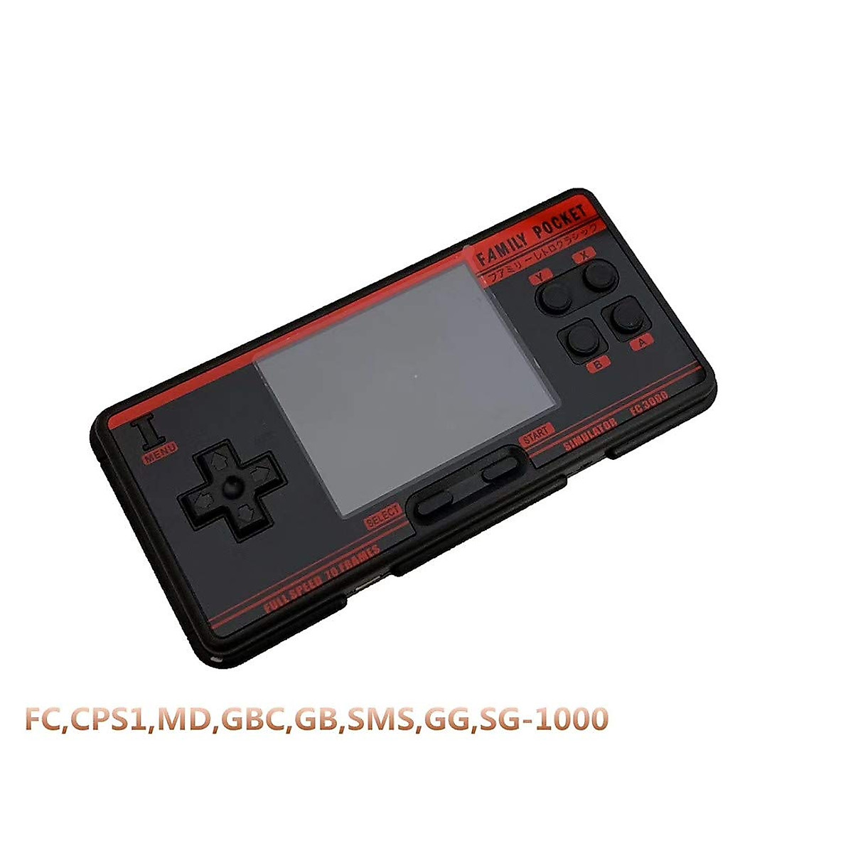 SZRendaysa Handheld Game Console ,Video Gaming Console 8 Bit 2g Memory Simulator FC3000 Handheld Children Color Game PXPX7 Family TV Video Consoles (Black)