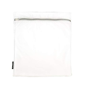 Laura Ashley Large Laundry Delicates with Zipper Closure to Protect Clothes Mesh Wash Bag, Clear