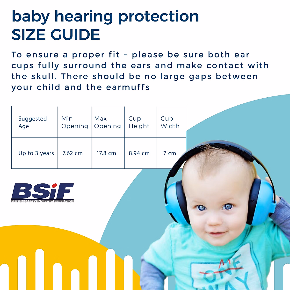Banz Bubzee Baby Ear Defenders 0-36 Months, Noise Cancelling Headphones for Kids