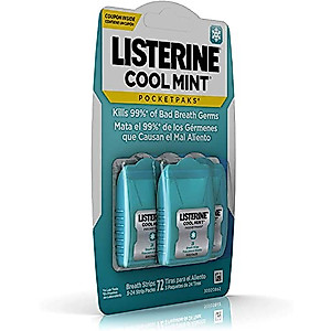 Listerine Cool Mint Pocketpaks, 24 count (pack of 6)