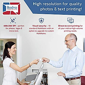 Magicard 600 Dual Sided ID Card Printer & Complete Supplies Package with Bodno ID Software - Gold Edition