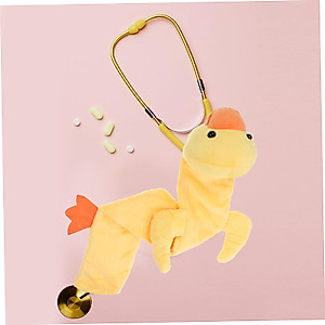 UTHCLO Stethoscope Case Cartoon Stethoscope Sleeve Animal Stethoscope Protector Animal Plush Stethoscope Sleeve Stethoscope Accessories Doctor Stethoscope Cover ， Yellow