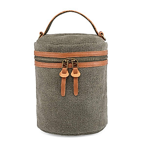 TSD Brand Pine Hill Canvas Bucket Bag (Olive)
