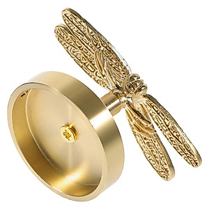 STOBAZA Dragonfly Coat Hooks, Wall Hooks for Hanging Gold Hooks Solid Brass Decorative Towel Hooks Coat Hooks Wall Mounted Key Hooks for Wall