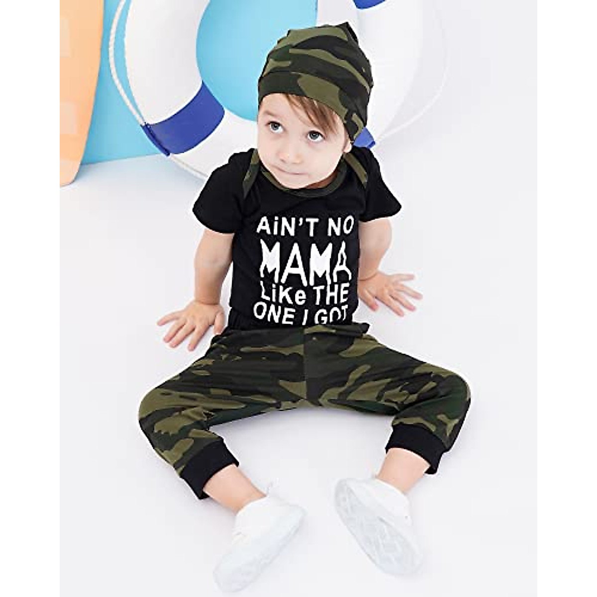 NZRVAWS Baby Boy Clothes 0-3 Months Newborn Boy Outfits Infant Boy Bodysuit Pants Set Baby Boy's Clothing Summer Clothes