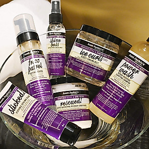 Aunt Jackie's Grapeseed Style and Shine Recipes Ice Curls Glossy Curling Jelly, Hydrates, Softens, Makes Waves, Curls and Coils Easier to Style, 18 oz