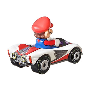 Hot Wheels Mario Kart Mario with P-Wing Racer, GJH62
