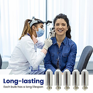 New PakCan Compatible with Welch Allyn 5 Pcs LED Replacement Bulbs 03100-U (Set of 5 pcs)