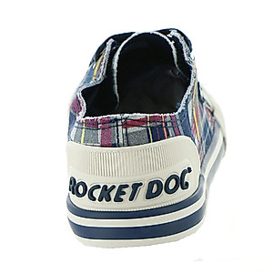 Rocket Dog Women's Jazzin Bridger Patchwork Cotton Sneaker, Blue Multi, 6.5