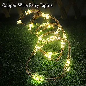 Xingpold Solar Powered Twinkle Fairy Lights,10 Strands 200 LEDs Solar Christmas Lights Outdoor Waterproof Timbo Lights Decorative Copper Wire Vine Solar Garden Lights for Patio Garden Christmas Tree