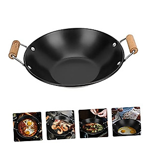 TIDTALEO Stainless Steel Griddle Korean Cookware Stainless Steel Stock Pot Metal Cooking Utensils Outdoor Stainless Steel Paella Pan Electric Skillets Nonstick with Lids Household Hot Pot