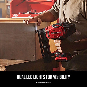 CRAFTSMAN V20 Cordless Finish Nailer, 16 Gauge, Bare Tool Only (CMCN616B)