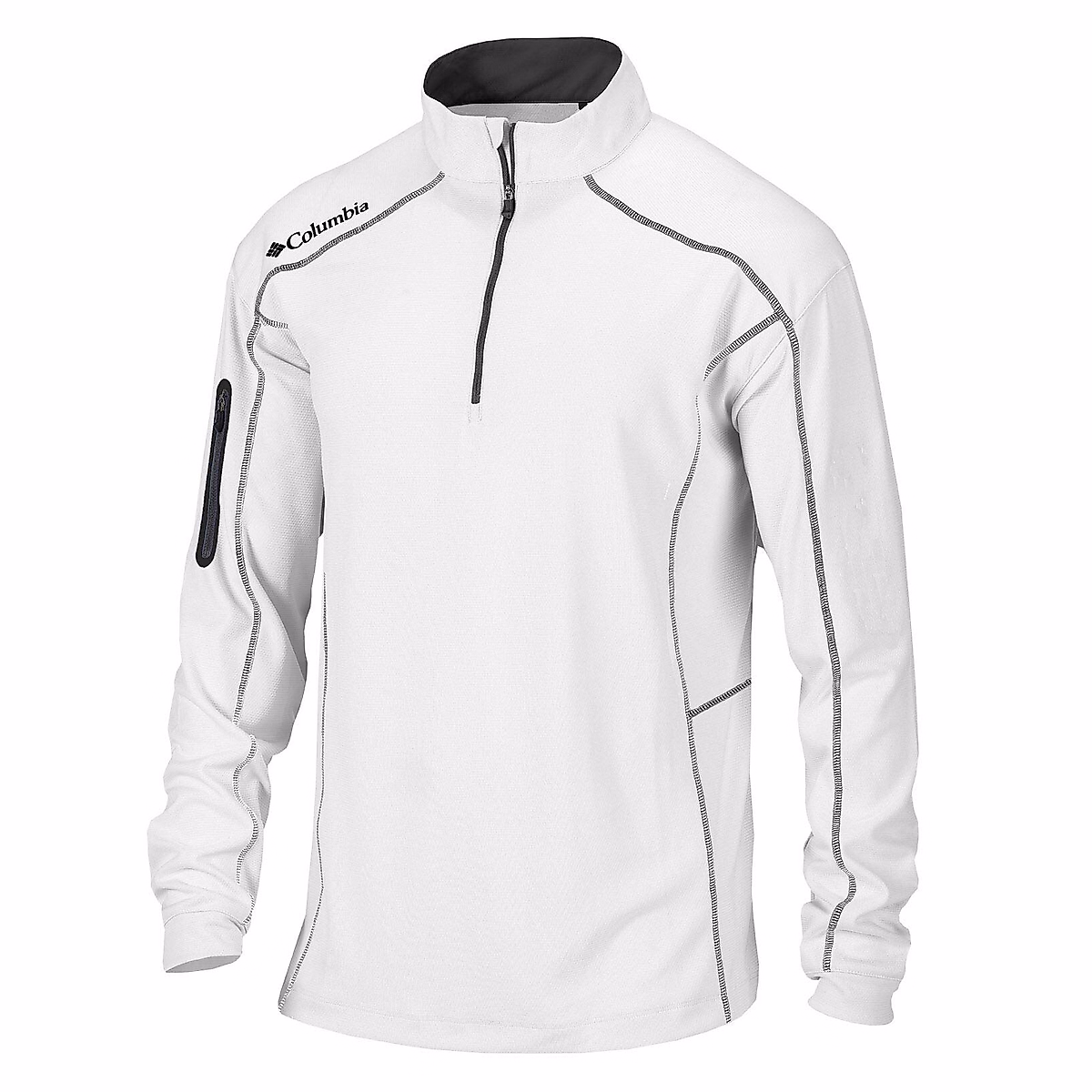 Columbia Omni-wick Shotgun 1/4 Zip, White, X-Large