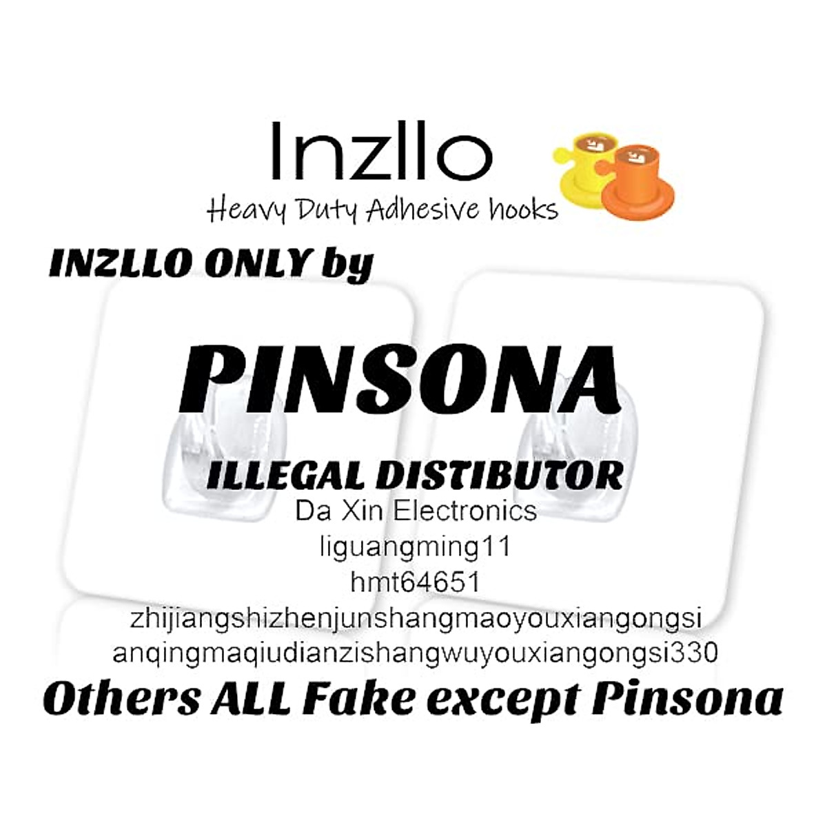 Inzllo Adhesive Hooks, 1 PCS