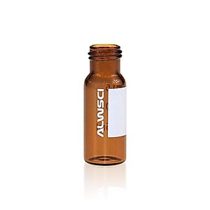 Autosampler Vial, 2 ml HPLC Vial, Amber Chromatography Lab Vial, Sample Vial with Writing Area, 9-425 Screw-Thread Vial, Pack of 100 by ALWSCI