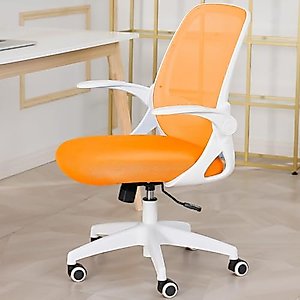 KERDOM Office Chair, Ergonomic Desk Chair, Breathable Mesh Computer Chair, Comfy Swivel Task Chair with Flip-up Armrests and Adjustable Height