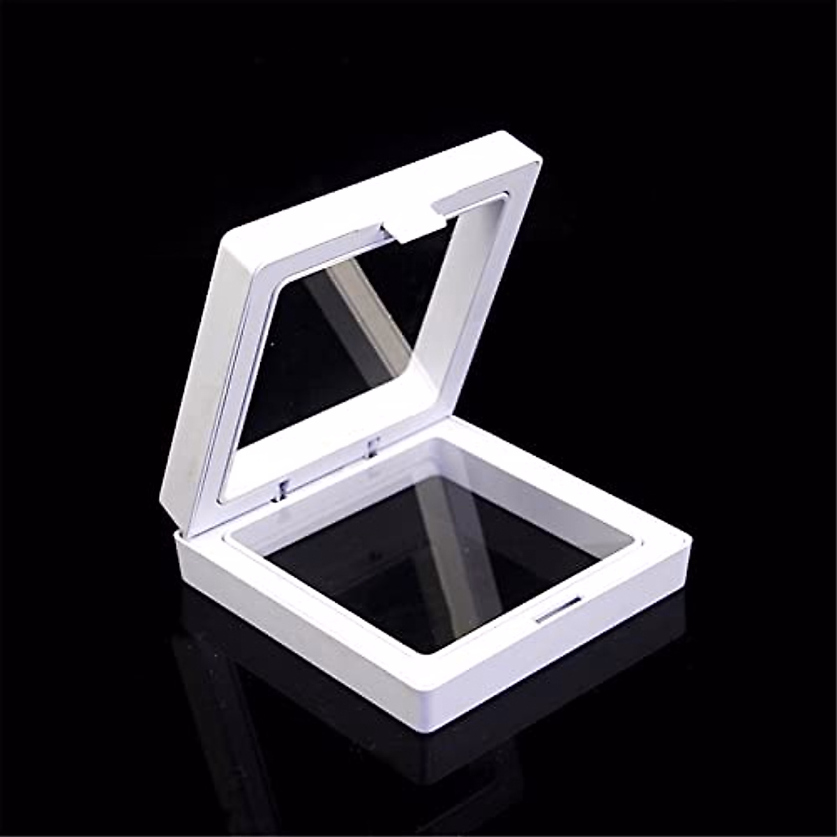 1 Challenge Coin Display Frame, 3D Floating Case M-EDALLION M-edal S-pecimen Small Gift Boxes for (as Show, One Size)