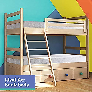 EARLY BIRD Essentials 6 Inch Gel Memory Foam Mattress, Twin XL, Dual Layer Comfort