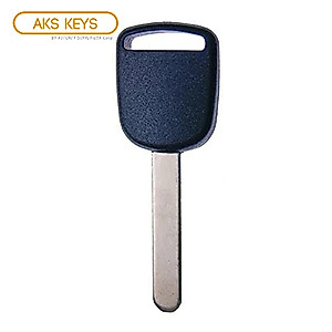 AKS Keys New Uncut Blank Chipped Transponder Key Compatible with Honda ID13 Chip "F" HO01-PT