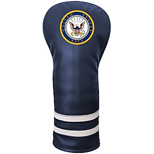 Team Golf Military US Navy Vintage Fairway Headcover (Color) - Printed Team Golf Military Vintage Fairway Headcover (Printed), Fits All Fairway, Hybrid and Utility Clubs