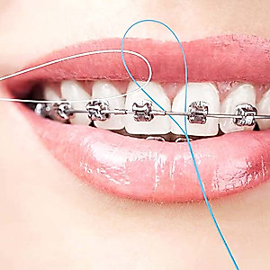 Dental Floss Threaders for Braces, Bridges, and Implants (Pack of 6)