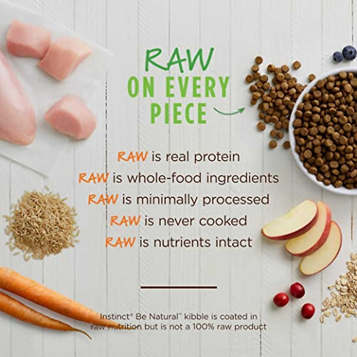 Instinct Be Natural Real Chicken & Brown Rice Recipe Natural Dry Dog Food, 25 lb. Bag