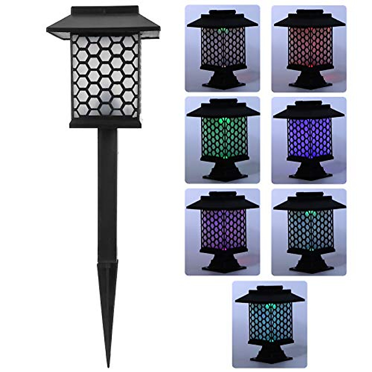 Street Light, Garden Lamp Yard Light Solar Light 2Set for Home for Illumination(Colorful gradient)