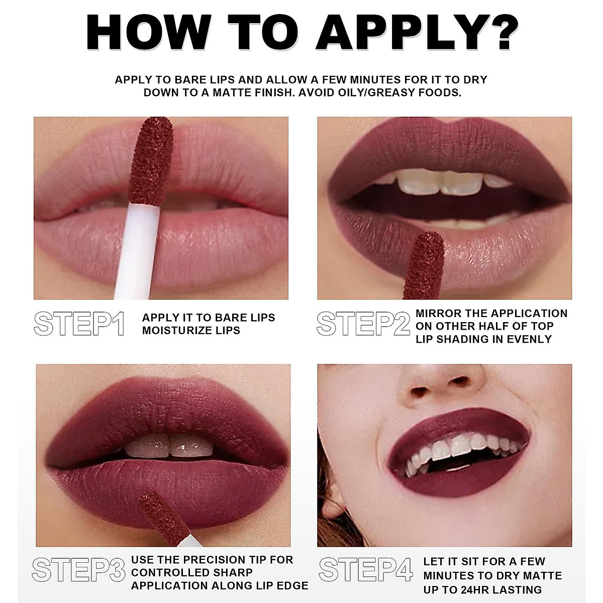 UCANBE 8Pcs/Set Velvet Matte Liquid Lipstick Makeup Lip Stick Classic Waterproof Long Lasting Smooth Soft Reach Colors Full Lips Gloss For Women Gift Sets (Set B)