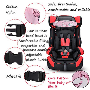 2 Pcs Baby Car Seat Neck Relief and Head Support,Silence Shopping Car Seat Head Band Strap Headrest,Stroller Car Seat Sleeping Head Support for Toddler Child Children Kids Infant (Unicorn)