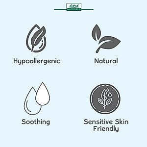 Aleva Naturals Soothing Baby Diaper Cream for Newborn and Toddlers, Fragrance Free, Organic Shea Butter, Aloe Vera, Calendula Extracts and Sensitive Skin Friendly, Clear, 3.4 Fl Oz