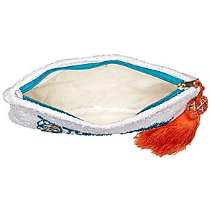 ale by Alessandra Women's Dreamer Plush Cotton Terry Cloth Clutch/Bikini Bag, White, One Size