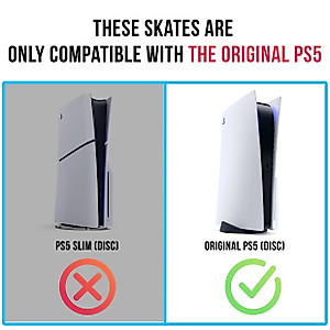 Glistco Skates - Horizontal Stand Compatible with PS5 - Disc Edition (Blue)