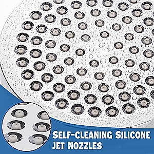 BANSA ROSE Shower Head, High Pressure Shower Heads Chrome Plated Exterior with Adjustable Ball Joint Rain Shower Head for Bathroom Luxury Shower-6 Inch(2.5 GPM)