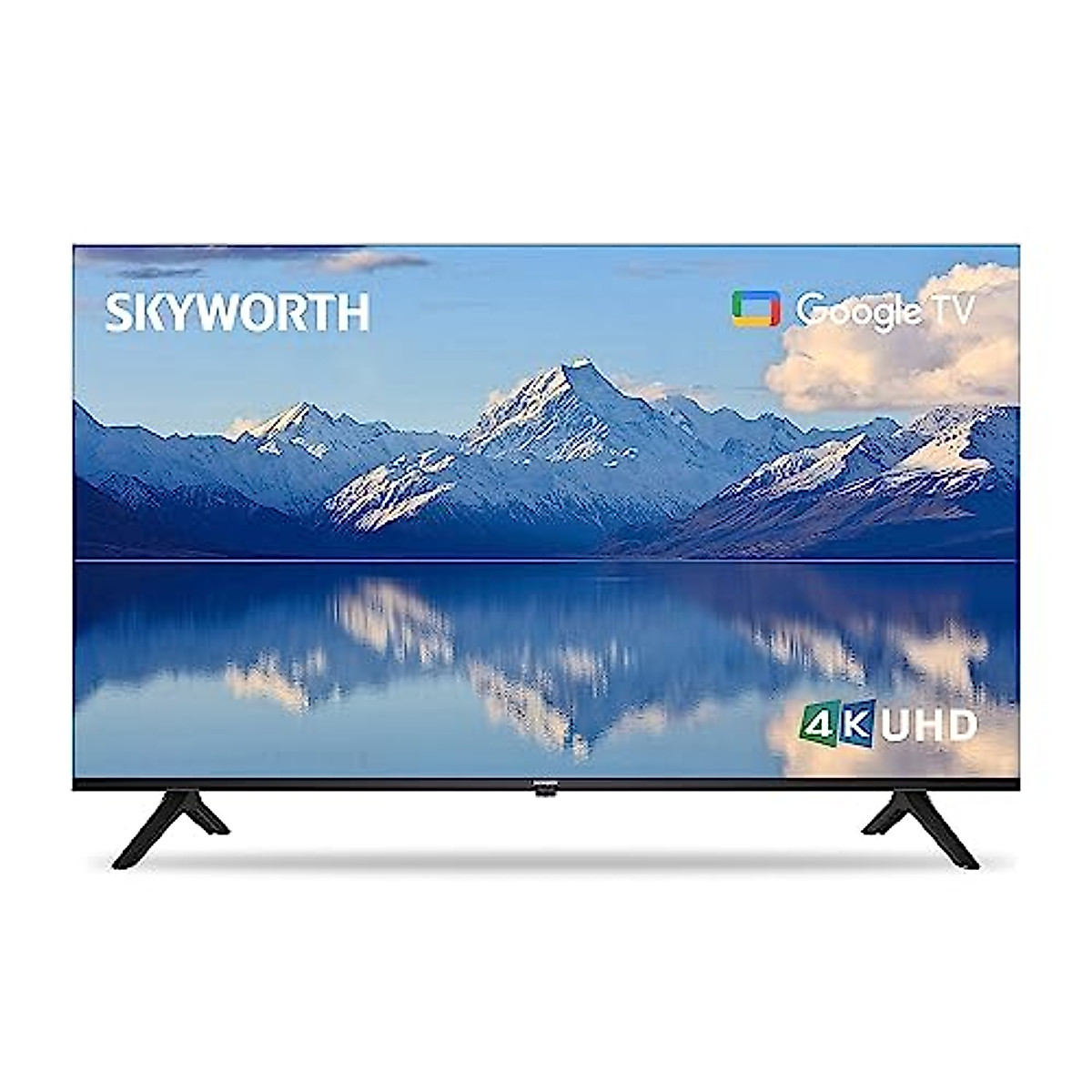Skyworth 55-Inch 4K UHD Smart TV, UE7600 Series Google TV with Dolby Audio, Bluetooth Remote, Voice Control Google Assistant, Google Cast, Bezel-Less Design, Ultra-Slim, Streaming Television